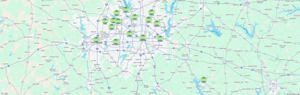 ews-map - Energy Window Solutions Dallas & Fort Worth Area